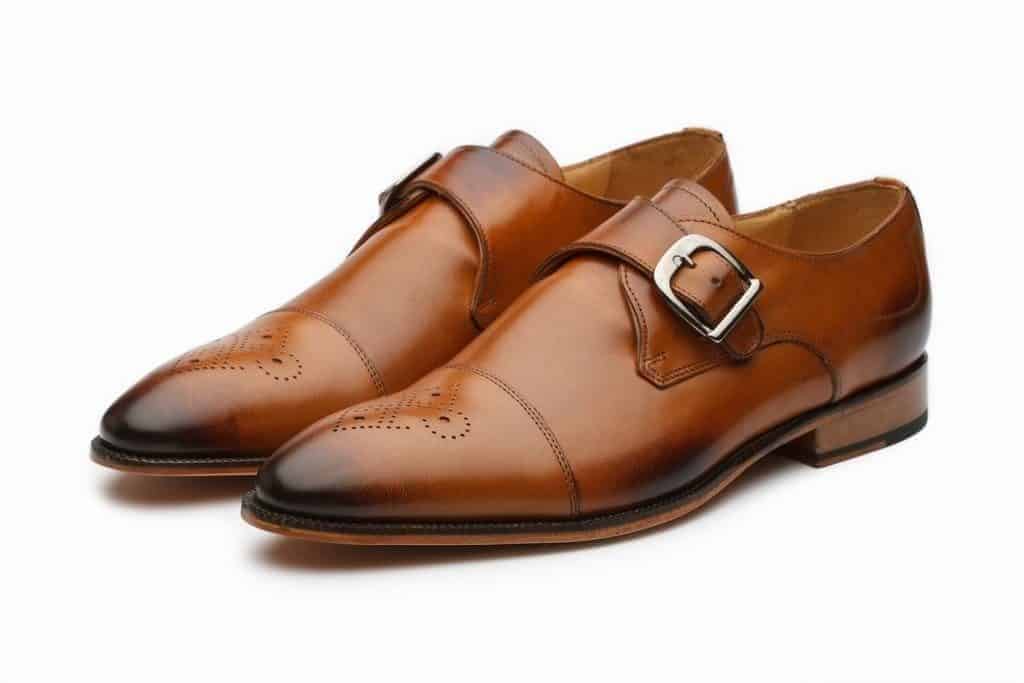 3DM Lifestyle Single Monk Strap Genuine Leather - Adorned Man